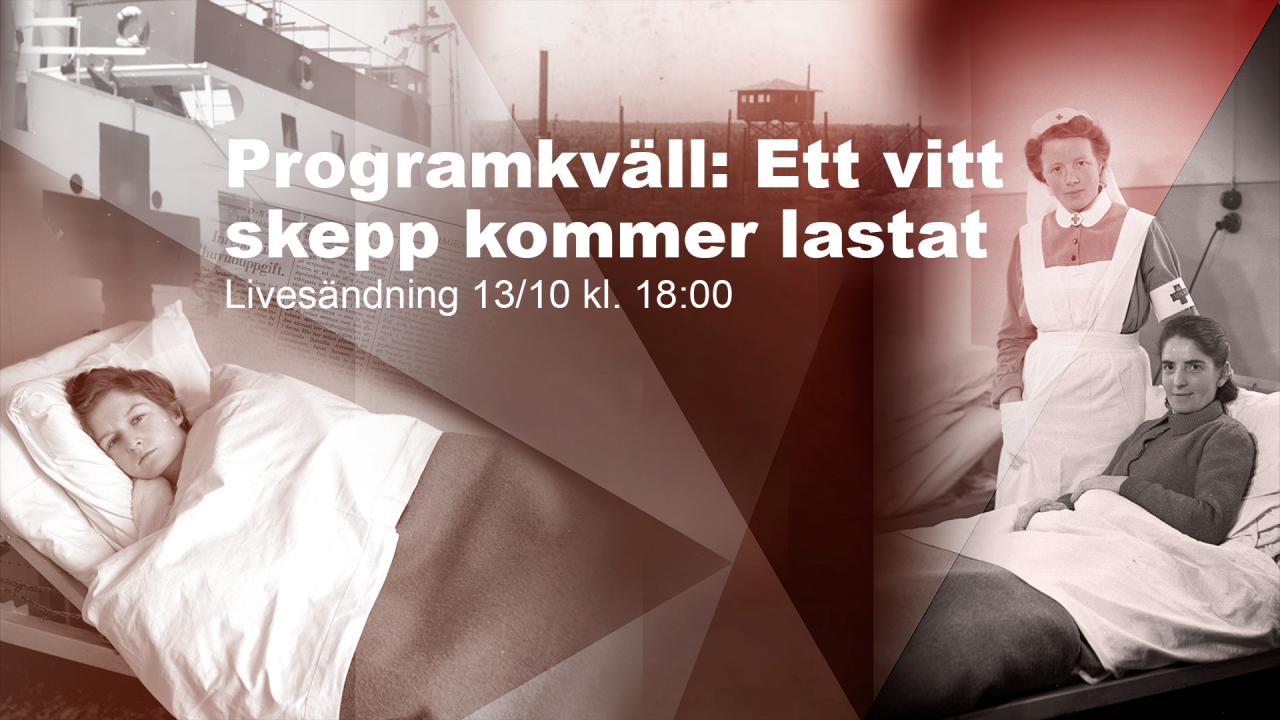 Ett vitt skepp kommer lastat